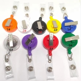 10pcs alligator clip badge reels
