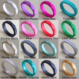 100% Food Grade BPA Free Silicone Teething Bangle Non Toxic Safe ...